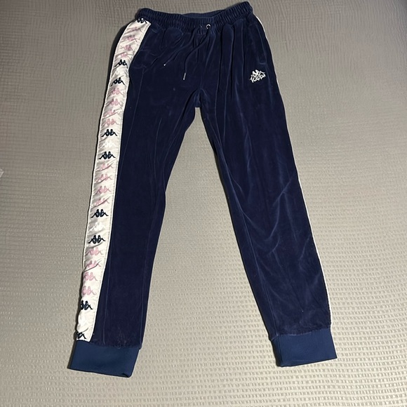 Kappa | Pants | Kappa Dark Blue Velvet Sweatpants | Poshmark